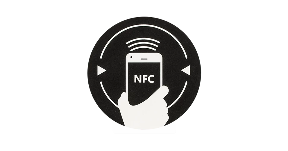 NFC matrica NXP MIFARE NTAG213 újraírható chippel, NFC-3013-bk